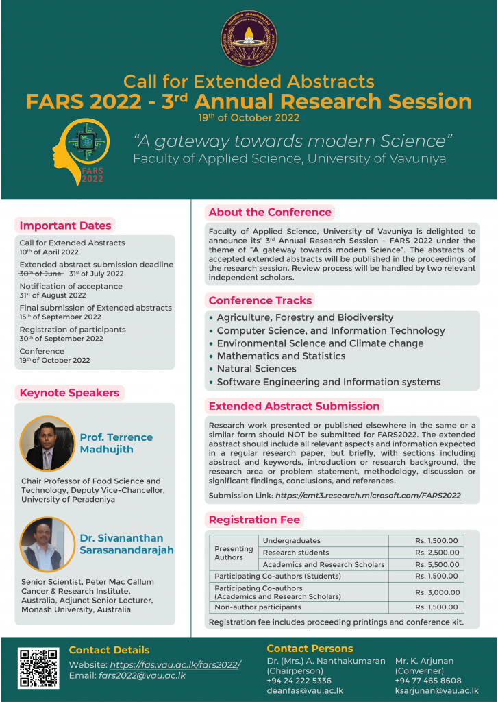 Faculty Annual Research Session- FARS 2022